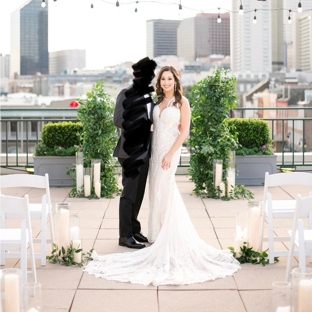 Martina Liana White Lace Wedding Dress - Gem